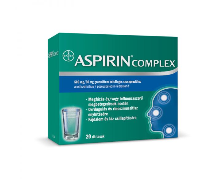 Aspirin Komplex 500 mg/30 mg granulátum belsőleges szuszpenzió 20x ...